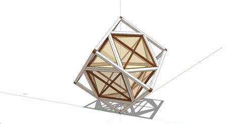 现代金属立方带玻璃艺术雕塑su模型 雕塑小品 土木在线