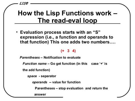 Lisp Programming Languge