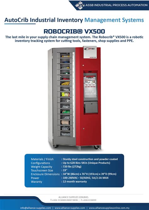 Autocrib Industrial Inventory Management Systems Malaysia Melaka