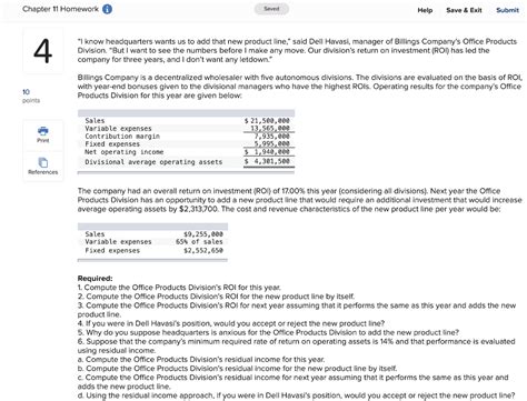 Solved Chapter 11 Homework Saved Help Save And Exit Submit 4