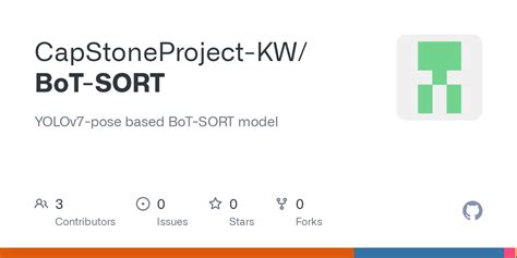Github Capstoneproject Kwbot Sort Yolov7 Pose Based Bot Sort Model