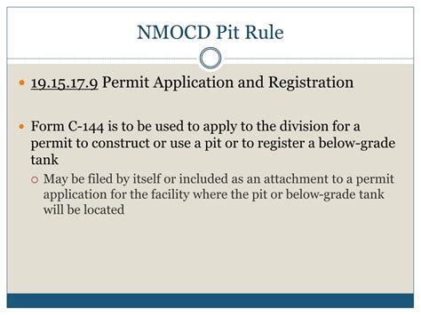 Ppt Nmocd Pit Rule Powerpoint Presentation Free Download Id1595929