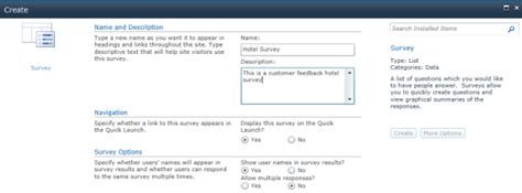 Survey In SharePoint 2010