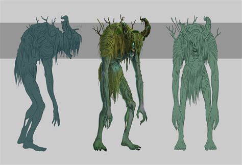 Drawn Swamp Monsters