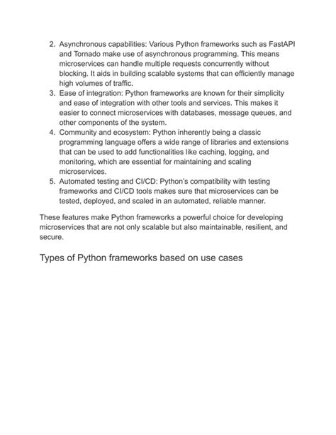 Ultimate Guide To Python Frameworks For Building Scalable Microservicespdf
