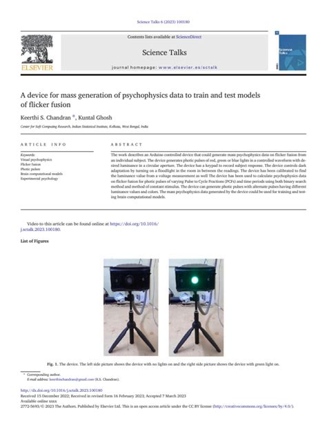 A Device For Mass Generation Of Psychophysics Data To Train An2023