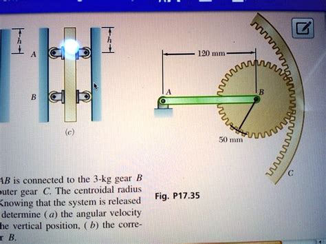 H A C Ab Is Connected To The 3 Kg Gear B Outer Gear C The Centroidal