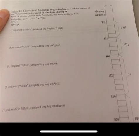 Solved I Pat Printf 46tlun Unsigned Long Long Int