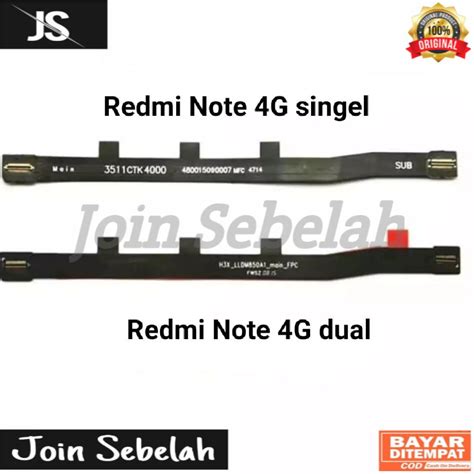 Jual Flexible Board Xiaomi Redmi Note 4g Dual Singel Shopee