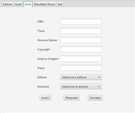 GitHub caiovpsilveira Biblioteca Aplicação Java que simula um sistema de cadastro e pesquisa