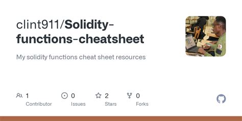 GitHub Clint Solidity Functions Cheatsheet My Solidity Functions Cheat Sheet Resources