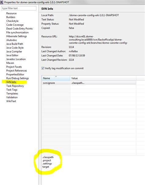 Cosas De Raulito Configurar Svn Ignore Desde Eclipse