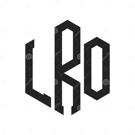 Lro Logo Design Initial Letter Lro Monogram Logo Using Hexagon Shape