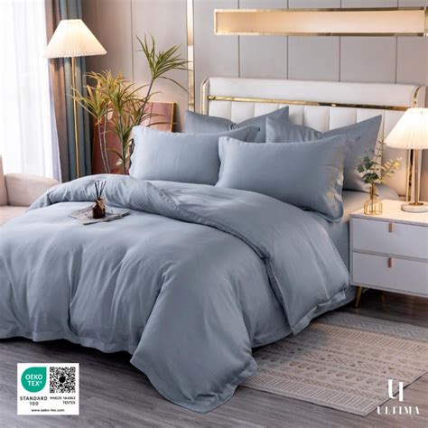 Steel Tencel™ Sheet Set Duvet Cover And Pillow Cases With Tencel