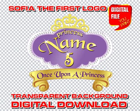 Sofia The First Logo Blank