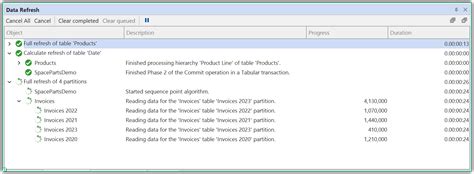 Data Refresh View Tabular Editor Documentation