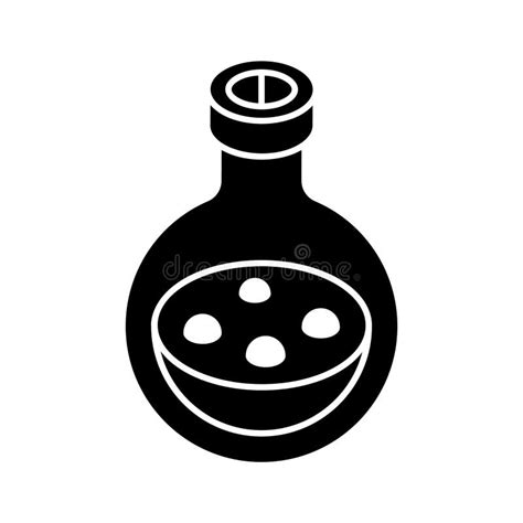 Liquid Inside Flask Showing Concept Of Lab Experiment Stock Vector