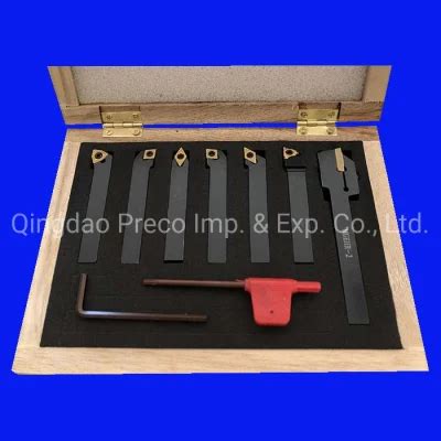 7PCS Indexable Carbide CNC Lathe Turning Tool Set 10mm 12mm And 16mm Shank China Turning