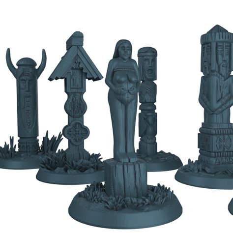3d Printable Pagan Idols By Tiny Furniture