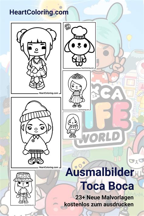 Toca Boca Ausmalbilder 30 Kostenlose A4 Ausdrucke