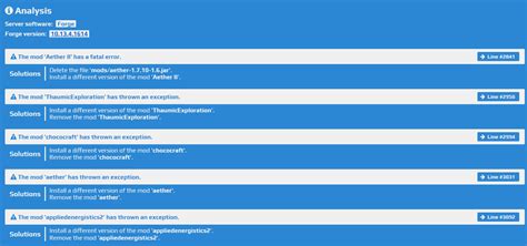 Server Crash Mods Modpacks Aternos Community