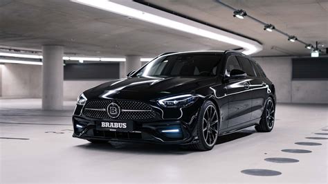 Brabus D30 Estate Wallpaper 4k Mercedes Benz C Class Black Cars
