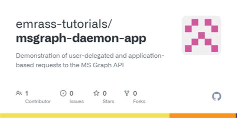 Github Emrass Tutorialsmsgraph Daemon App Demonstration Of User