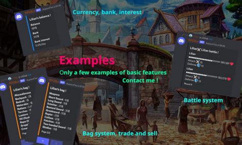 Develop A Rpg Game Discord Bot In Nodejs By Lilianc Fiverr