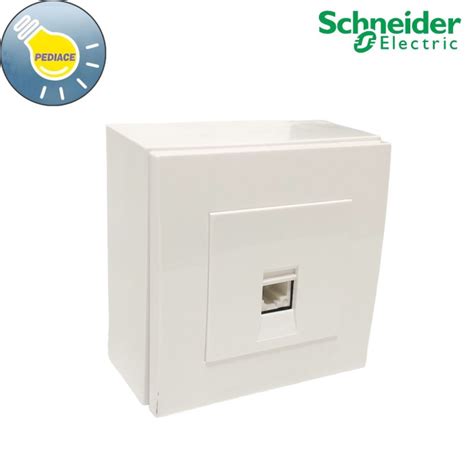 Jual Socket Lan 1gang Rj45 Cat 6 Data Outlet Outbow Tempel Vivace Schneider Kab Tangerang