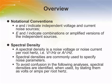 Noise Analysis In Op Amp Ppt
