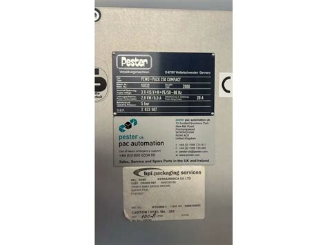 Pester Pac Automation Pewo Pack250 Compact Sealer Used Machines Exapro