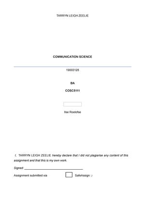 COSC A COSC Assignment The Independent Institute Of Education Pty Ltd Page Of