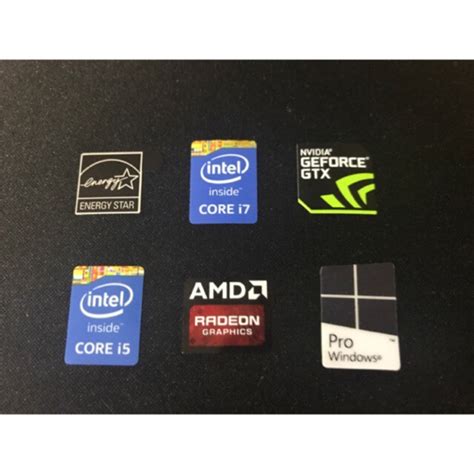 I7 Nvidia Amd Intel I5 Windows 10 Pro I3 Gtx Computer Laptop Pc Sticker Label Shopee Malaysia