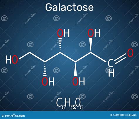 Glucose Molecule Linear Form Structural Chemical Formula