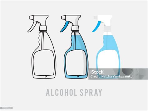 항균 소독제 스프레이 손 소독제 디스펜서 감염 제어 개념 감기 바이러스 코로나바이러스 독감예방을 위한 소독제 스프레이 병 플랫 아이콘 디자인 분무기 병에 대한 스톡 벡터