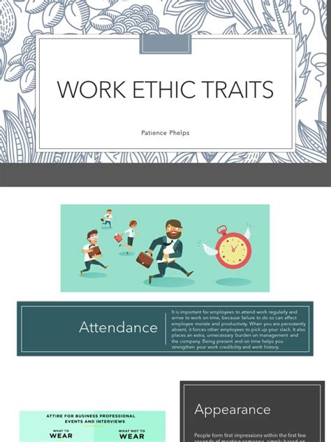 Work Ethic Traits Pdf Pdf Communication Employment