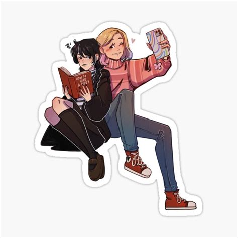 Wednesday Enid Netflix Sticker For Sale By Rokotdesign Redbubble