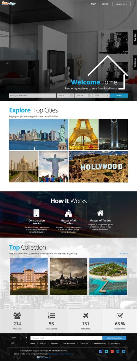 AirBNB Clone AirBNB Script AirBNB Clone Script NCrypted Solutions