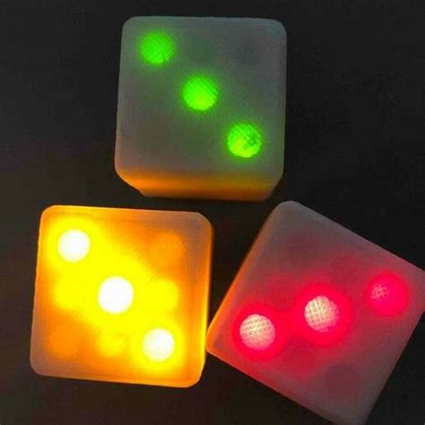 Electronic Dice Attiny 3d Print Details