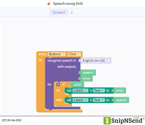 Speech Recognizer Android Dnd Issue Questions About Thunkable Community