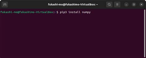 【初心者向け】ubuntuにnumpyをインストール【python】 おとといからきたいも