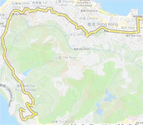 Hong Kong Bus Route No 40 Wah Fu North To Exhibition Centre Station
