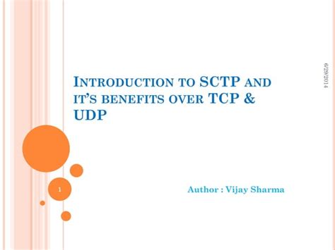 introduction to sctp and it s benefits over tcp and udp ppt