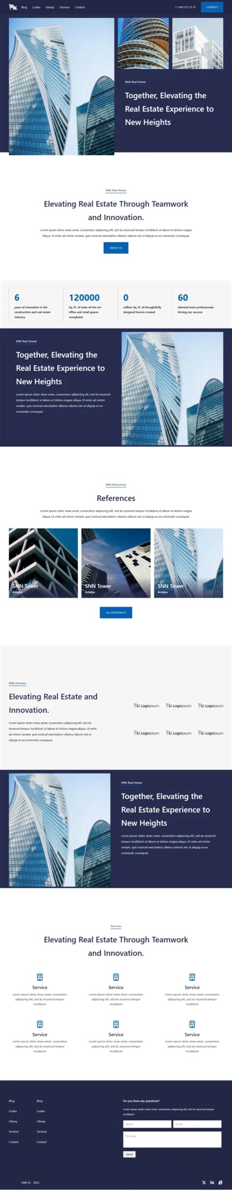 Pontus Real Estate Website Wordpress Bricks Template Sinan Isler