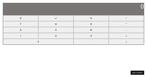Calculator Using React Hooks Codesandbox