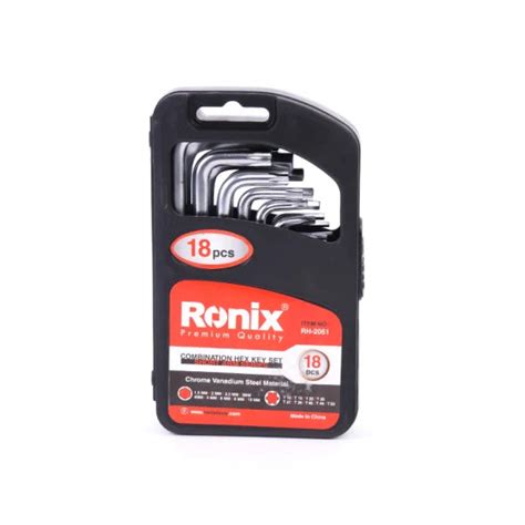Ronix Model Rh 2051 Hand Tool Crv Metric Square Torx Key Set 18pcs Soc Super Arbor