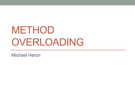 2cpp11 method overloading ppt