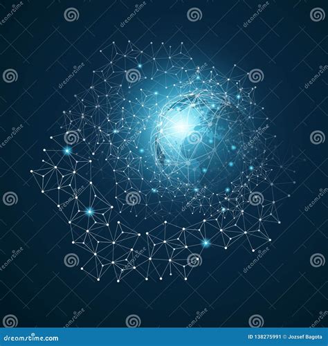 Cloud Computing And Networks With Globe Abstract Global Digital