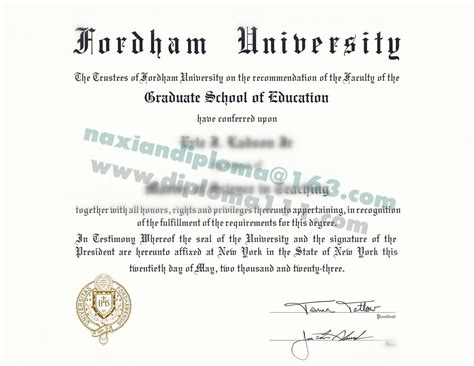 福特汉姆大学电子学位证样式，fordham University文凭英文版