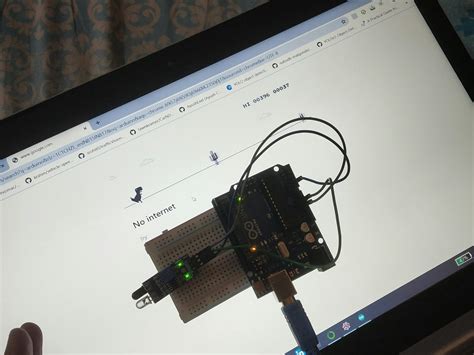 Chrome Dino Game Revamped With Arduino And Python